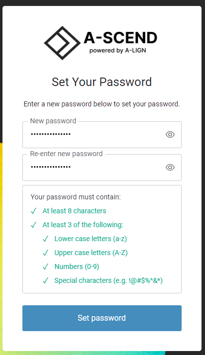 Registration, Login and Two-factor Authentication (2FA) – A-SCEND Support